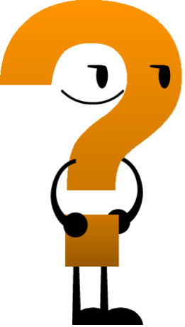 Question Mark Pose - Bfdi Question Mark - Free Transparent PNG Download ...