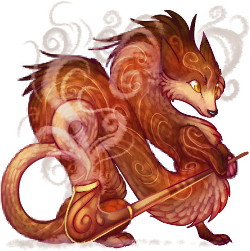 Pipe Fox / Tube Fox / Kuda Gitsune - Illustration - Free Transparent ...