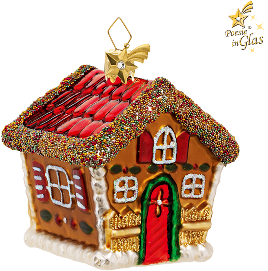 Download Gingerbread House With Beads - Gingerbread House Transparent ...