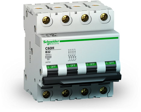 Download Big, Small, Common Or Rare - Schneider 4 Pole Mcb PNG Image ...