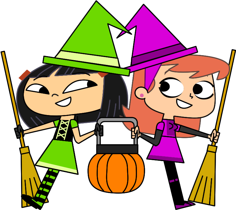 Download Sidekick Kitty Ko And Vana Glama Halloween Witches - Vana ...