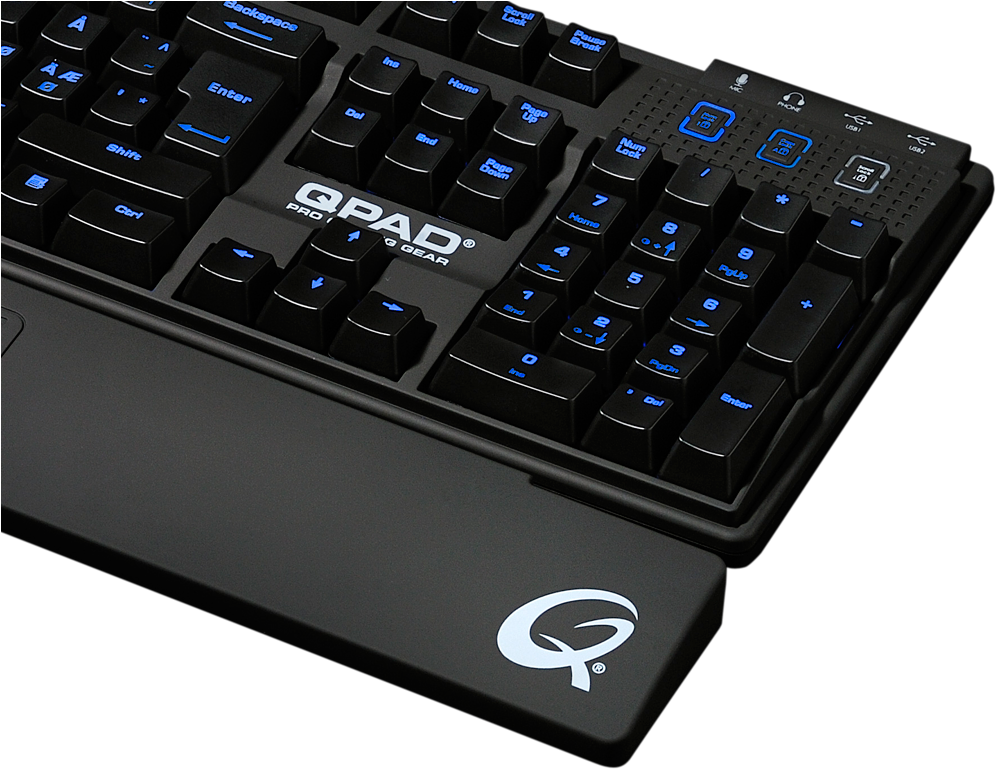 Download Closeup Rigthside Led - Qpad Keyboard Mk 80 PNG Image with No ...