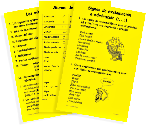 Download Spanish Language Arts Charts - Poster PNG Image with No ...