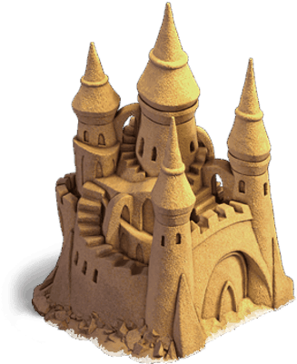 Download Big Sand Castle - Sandcastle Transparent Background PNG Image ...
