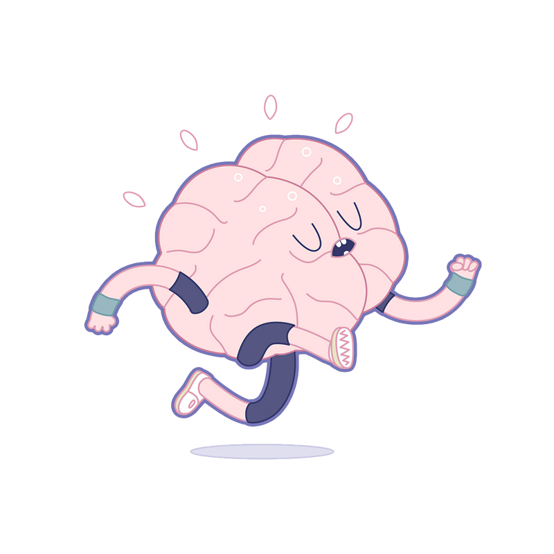 Download This Is Your Brain On Run - Brain Running PNG Image with No ...