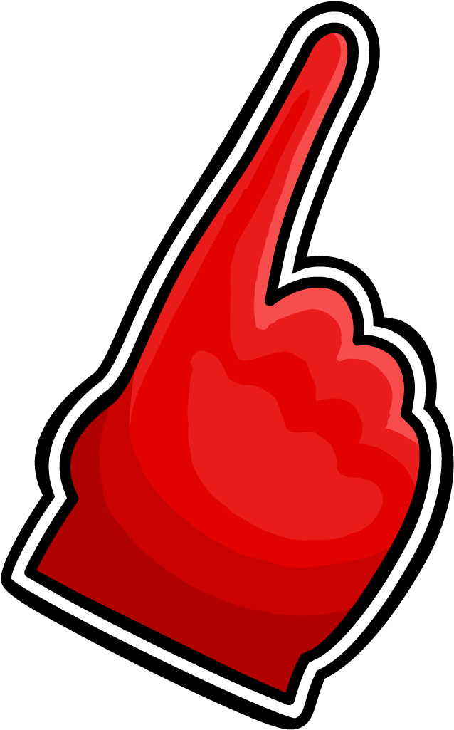 Download Red Foam Finger - Red Foam Finger Png PNG Image with No ...