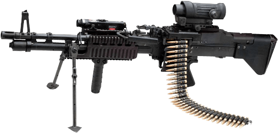 Download Rifle Transparent Png - M240 Bravo PNG Image with No ...