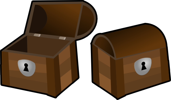 Download Treasure Chest Outline - Open And Close Clip Art PNG Image ...