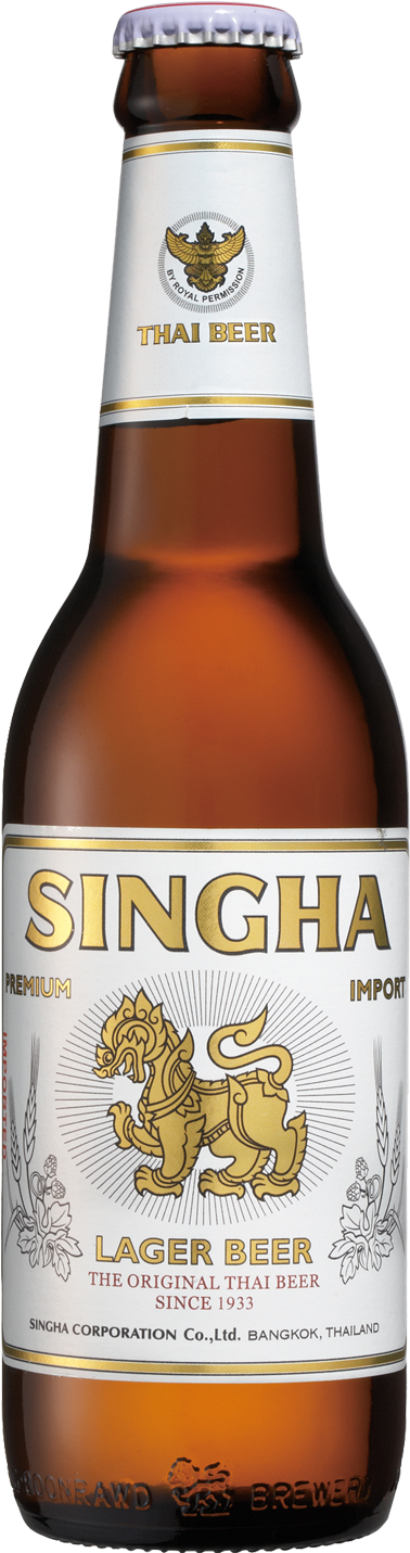 Download Singha Lager Beer 330ml - Thai Beer In Australia PNG Image ...