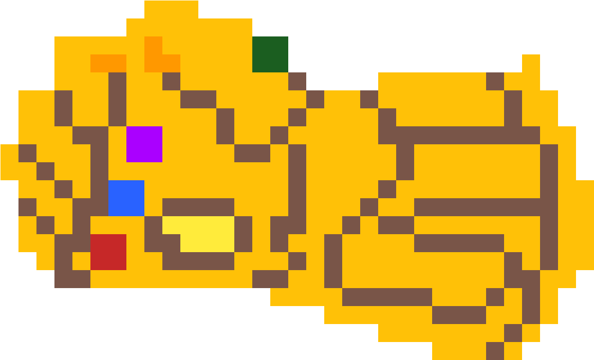 Download Infinity Gauntlet - Infinity Gauntlet Pixel Art PNG Image with ...