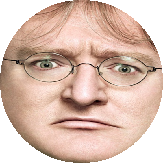 Download Clip Black And White Stock Gaben Transparent Head - Gabe ...