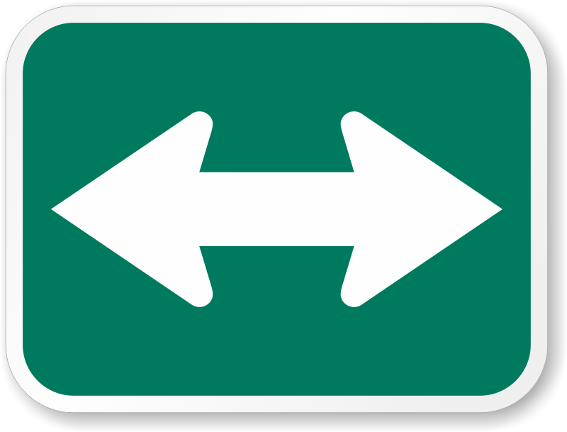 Arrow Traffic Signs - Green Arrow Road Sign - Free Transparent PNG ...
