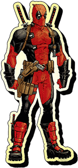 Marvel Comics Deadpool Magnet - Deadpool Standing - Free Transparent ...
