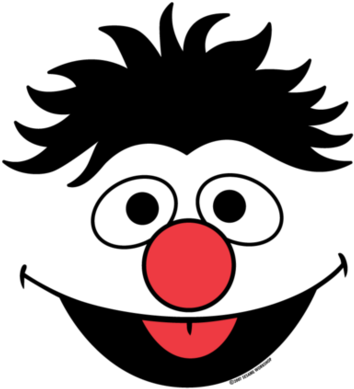 Clip Art Stock Elmo Clipart Eye Nose Mouth - Sesame Street Ernie Face ...