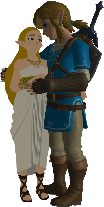 Zelda Breath Of The Wild Link Png Svg Library - Link X Zelda Botw ...