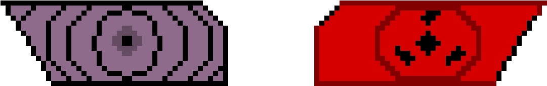 Rinnegan & Sharingan - Pixel Art - Free Transparent PNG Download - PNGkey