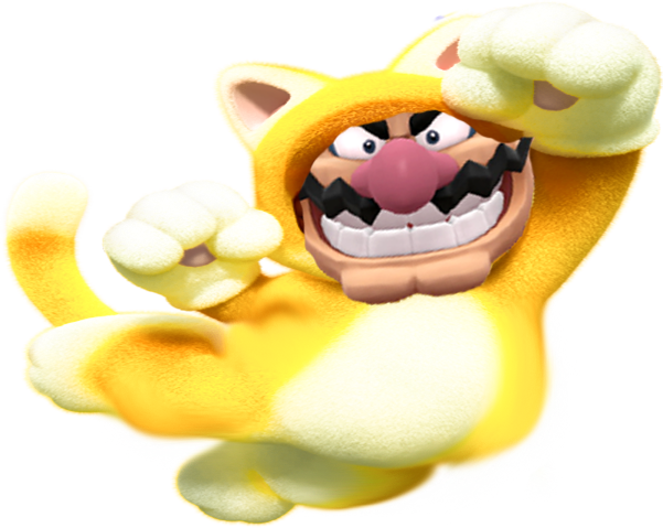 Download Cat Wario Artwork - Super Smash Bros. PNG Image with No ...