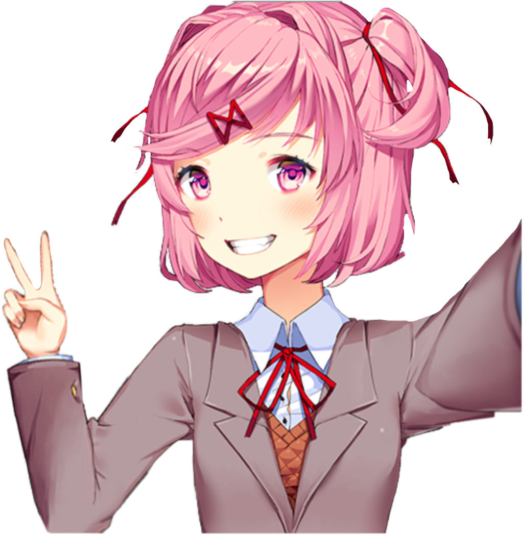 Natsuki Bestgirl Ddlc Dokidokiliteratureclub Dokidokili - Natsuki Png ...