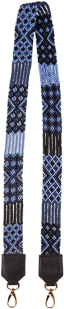 Download Black/blue Woven Shoulder Strap - Shoulder Strap PNG Image ...