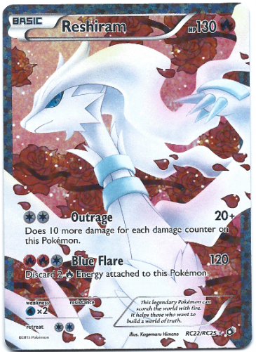 Reshiram Full Art Pokemon Card Bw Legendary Treasures - Free ...