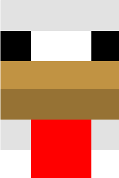 Chicken Face - Minecraft Chicken Face - Free Transparent PNG Download ...