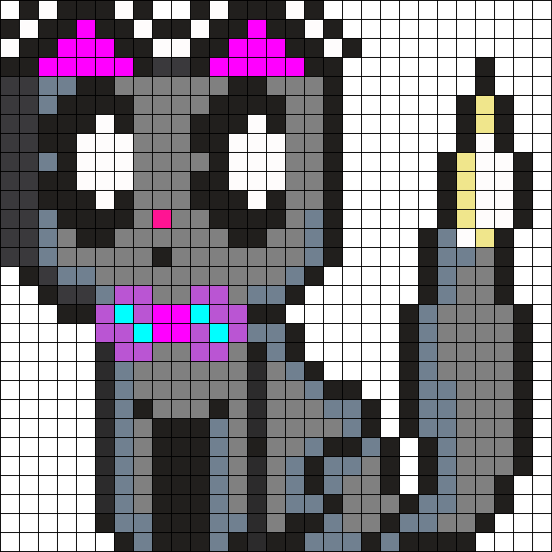 Download Suprised Kawaii Cat Perler Bead Pattern / Bead Sprite - Rhcp ...
