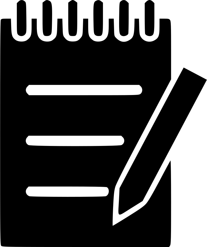 Download Png File Svg - Notepad With Pen Icon PNG Image with No ...