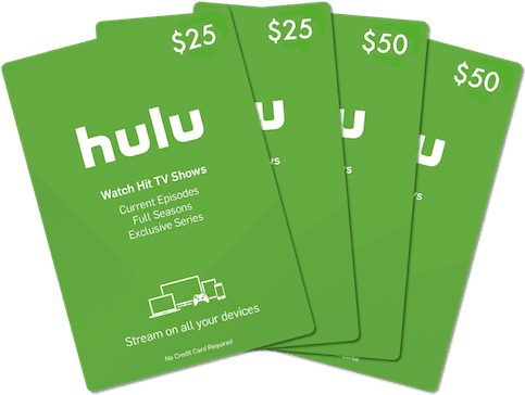Download Hulu - 25$ Hulu Gift Card PNG Image with No Background ...