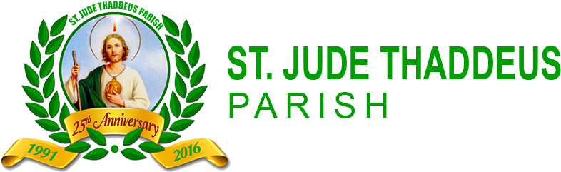 St Jude Logo 25th Horizontal - St Jude Parish Logo - Free Transparent ...