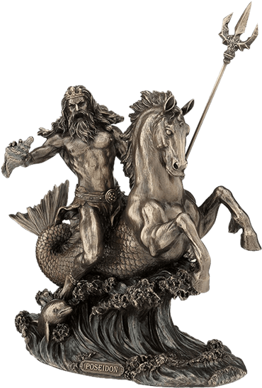 Dolphin Clipart Poseidon - Poseidon Statue - Free Transparent PNG ...