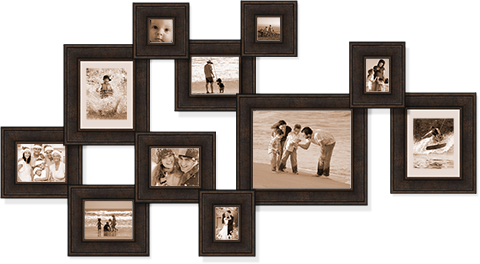 Picture Frames - Collage Photo Frame Png - Free Transparent PNG ...