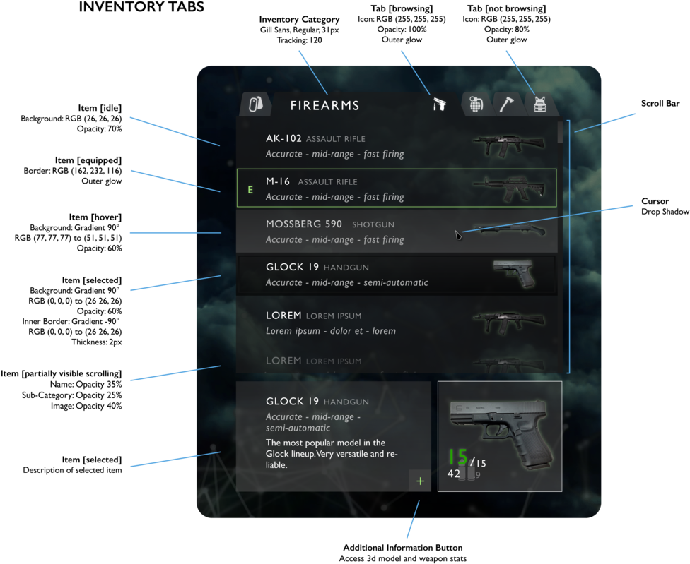 Download I Made A Mockup For A Fictionnal Fps Loadout Screen - Video Game PNG Image with No ...