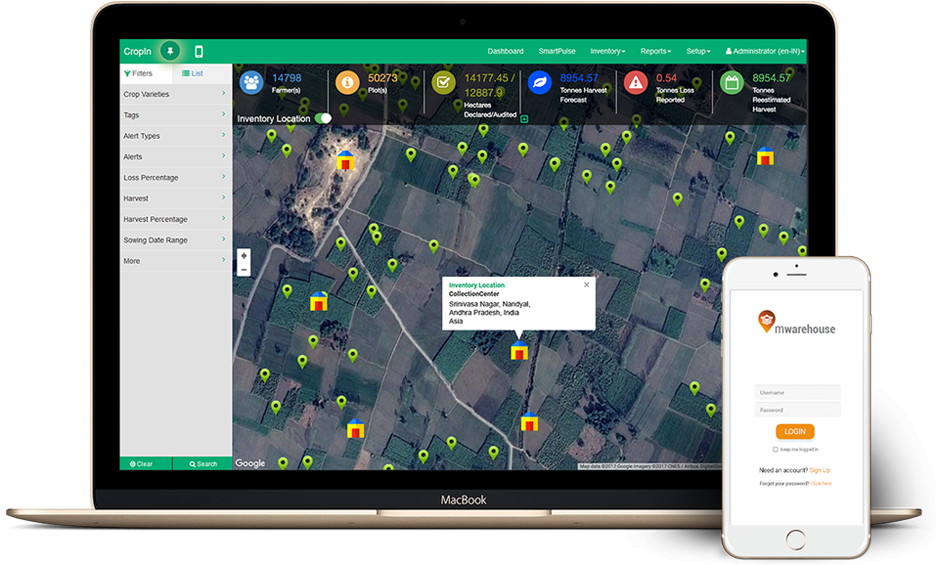 Download Smartfarm Mwearhouse Smartsales Smartrisk - Cropin Technology ...