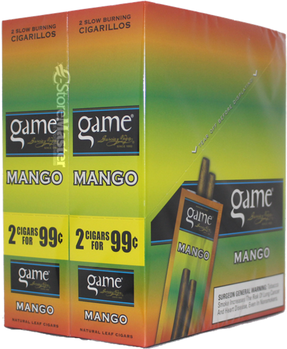 Game Cig 2/99 Mango - Game Cigarillos, Slow Burning, Mango - 30 Pouches ...