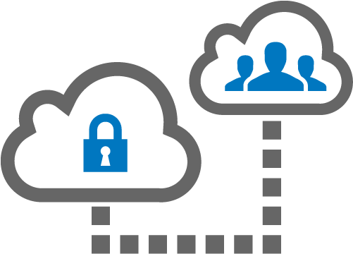 Hybrid Cloud Sharepoint Hosting - Public And Private Icon - Free ...