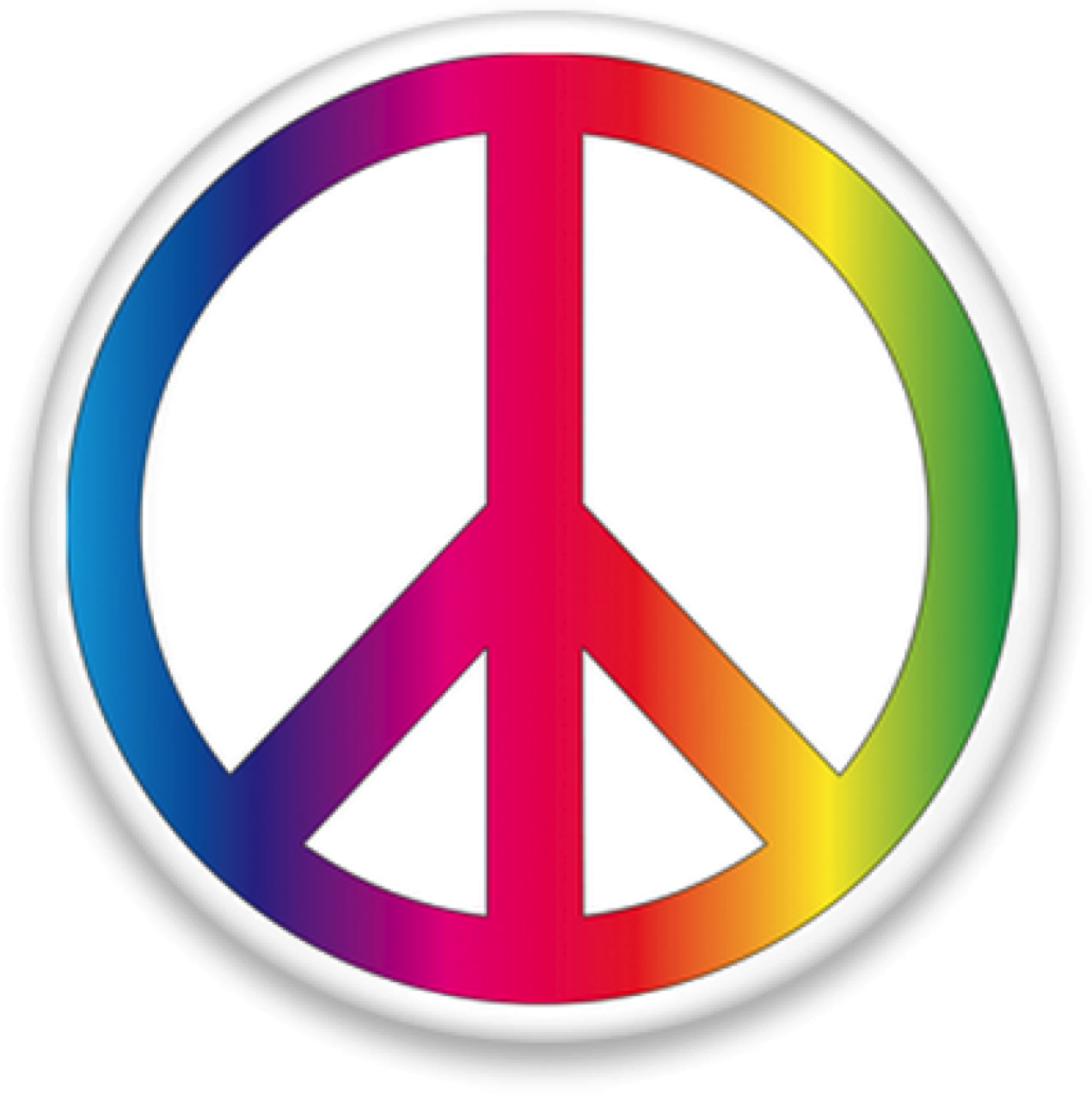 Rainbow Peace Signs Background