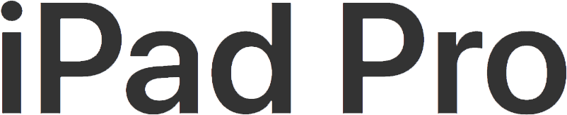 Download Apple Ipad Pro Wordmark 2017 - Ipad Pro Logo PNG Image with No ...