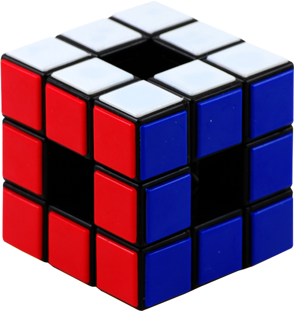 Download Void Cube - 3x3x3 - Black Body - Tiles - Hollow Rubik's Cube ...