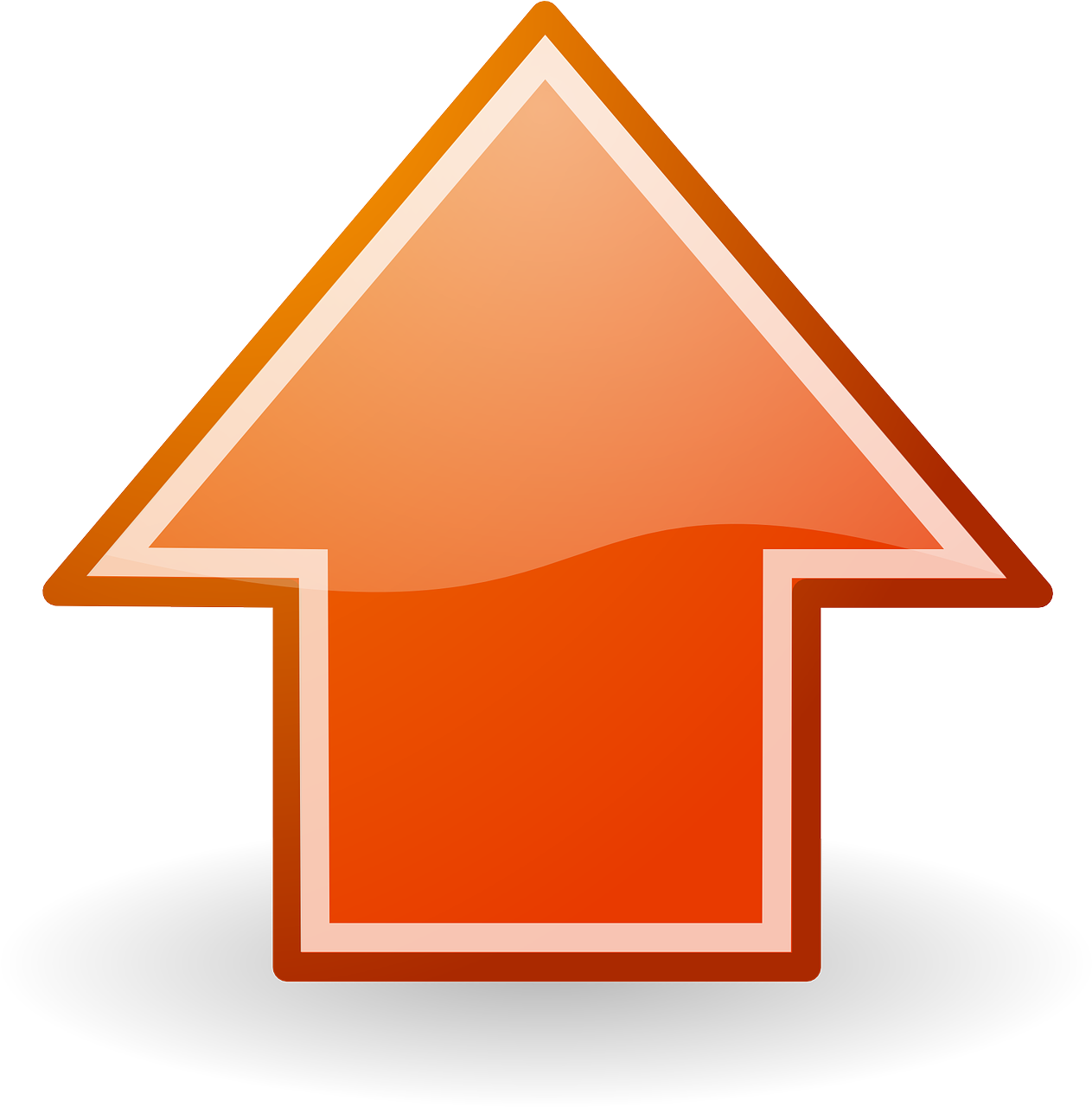 Up Glossy Arrow Png Clip Art - Free Transparent PNG Download - PNGkey