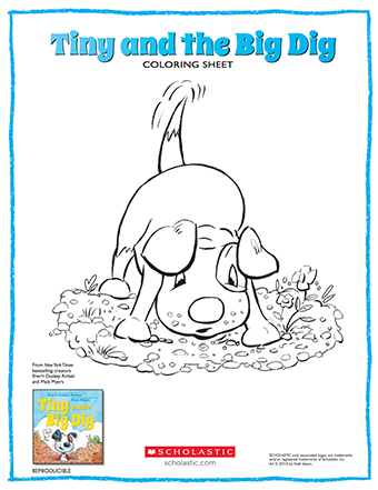Download Tiny And The Big Dig Coloring Sheet - Scienceflix PNG Image ...