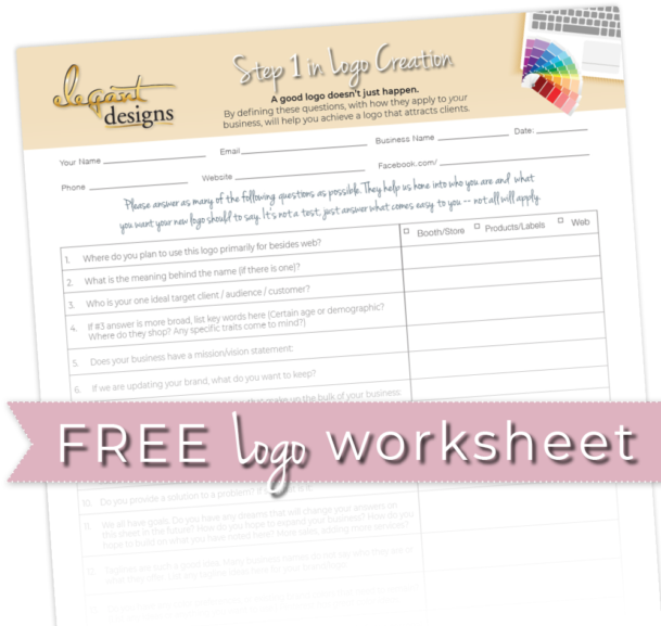 Free Logo Branding Worksheet - Alle Kleuren Van De Wereld - Free ...