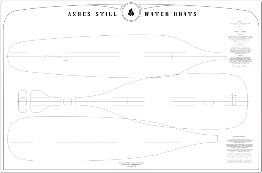 Canoe Paddle Outline