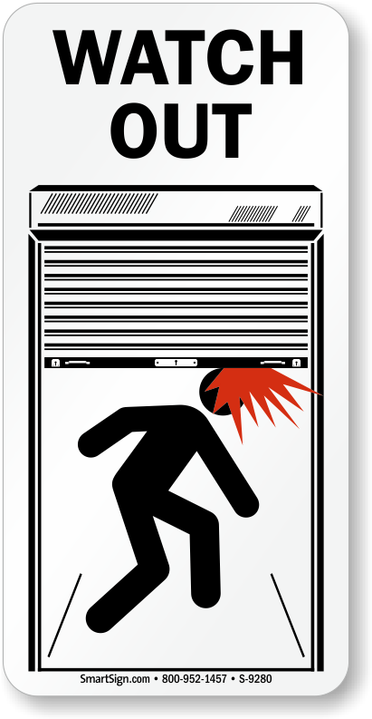 Download Watch Out Head Crashing Sign With Graphic Low Clearance ...