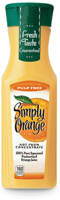 Simply Orange® - Simply Orange Juice, Pulp Free - 11.5 Fl Oz Bottle ...