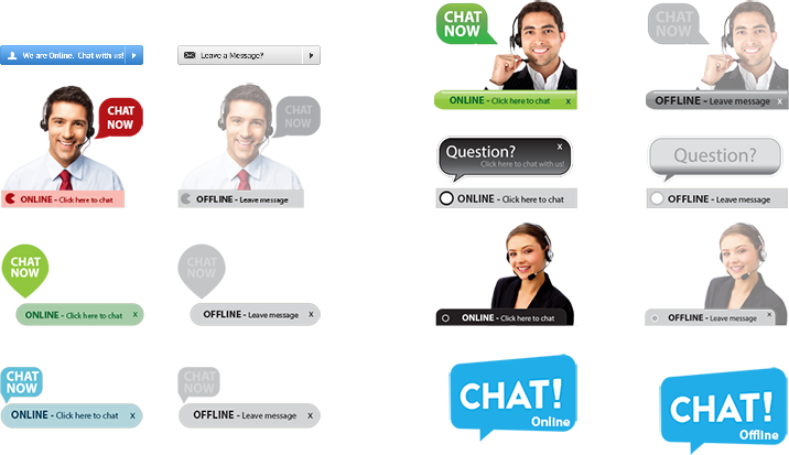 Download Live Chat Footer Buttons - Chat PNG Image with No Background ...