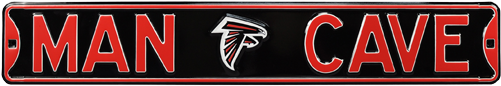 Download Atlanta Falcons “man Cave” Authentic Street Sign - Man Cave ...