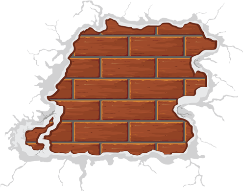 Crack Vector Brick - Cracked Brick Wall Png - Free Transparent PNG ...