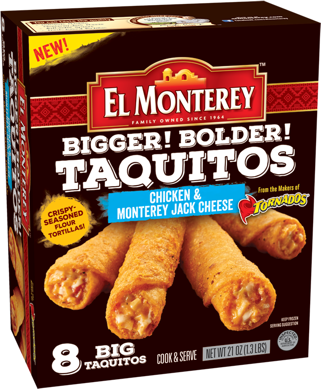 Chicken Taquitos From Tornados - Ruiz Food Products El Monerey Bigger ...