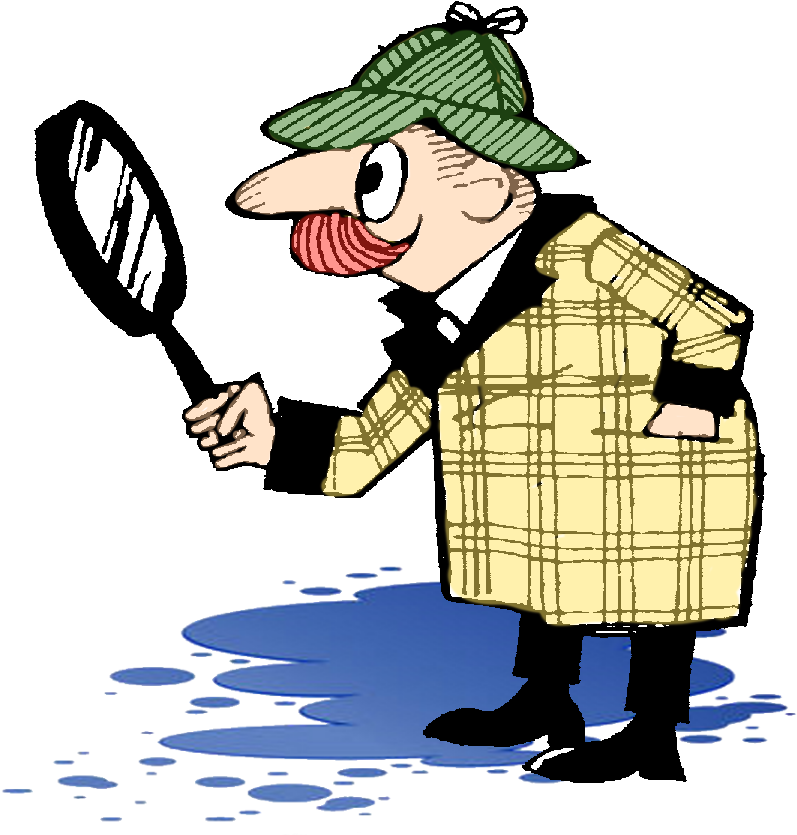 Inspector In Puddle - Grounded Theory Research Clip Art - Free ...