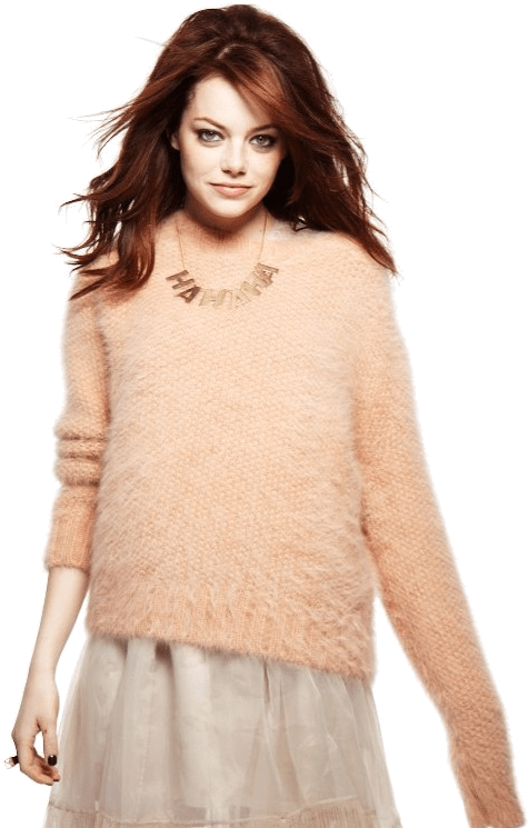 Emma Stone Pullover - Emma Stone Photo Shoot - Free Transparent PNG ...